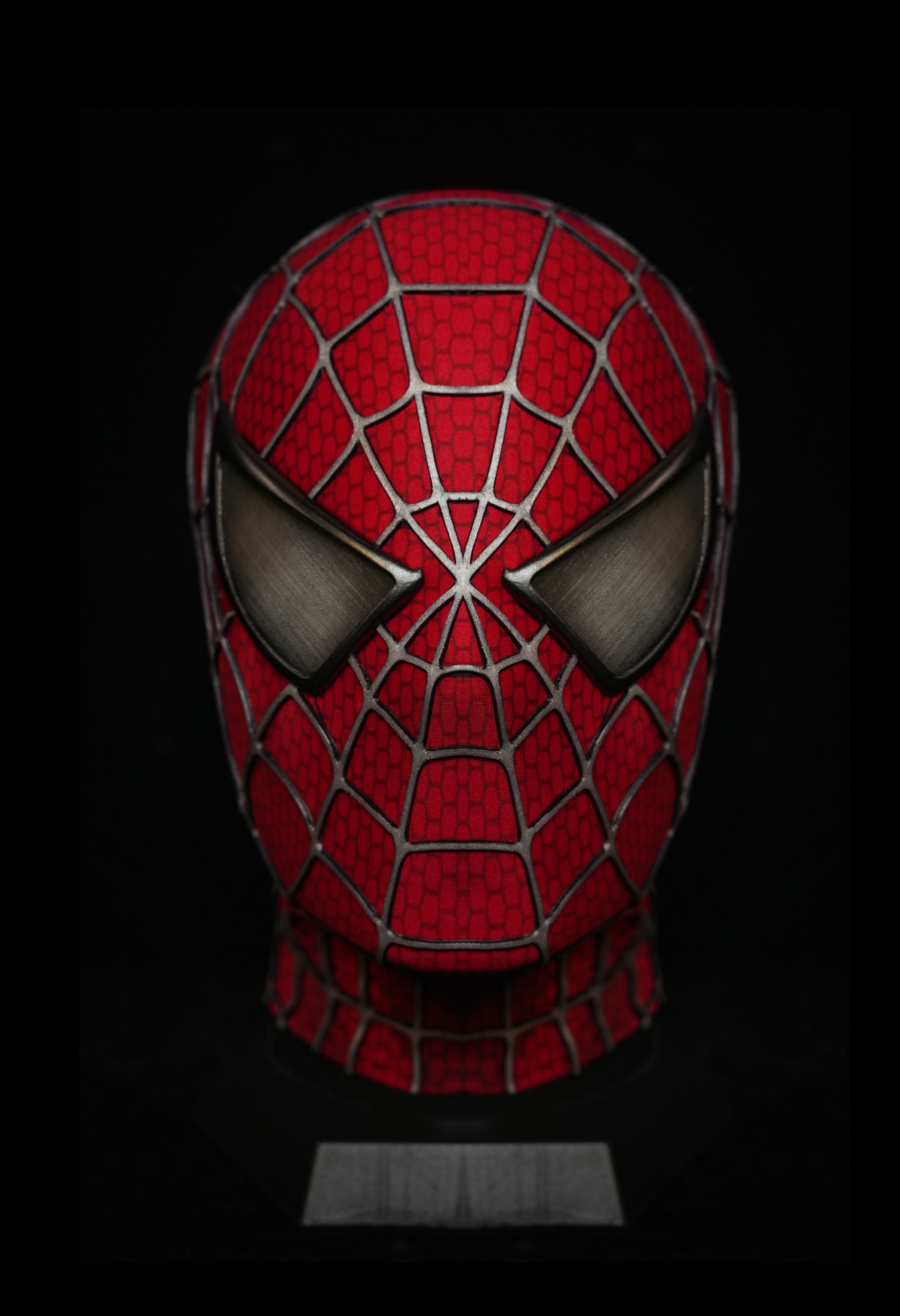 Sam Raimi Spidey Mask (Adults) with Face shell & 3D Rubber Web, Wearab ...
